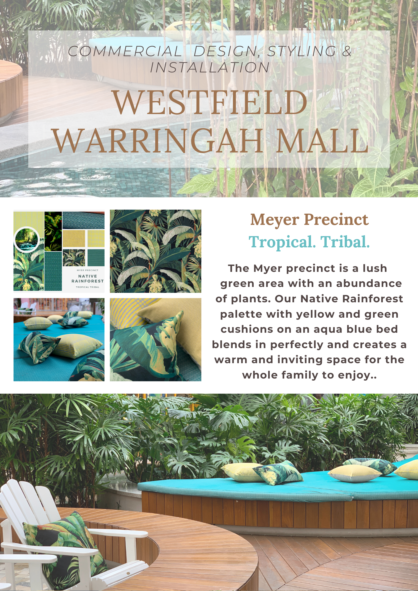 Commercial design, styling & installation Westfield Warringah Mall SS