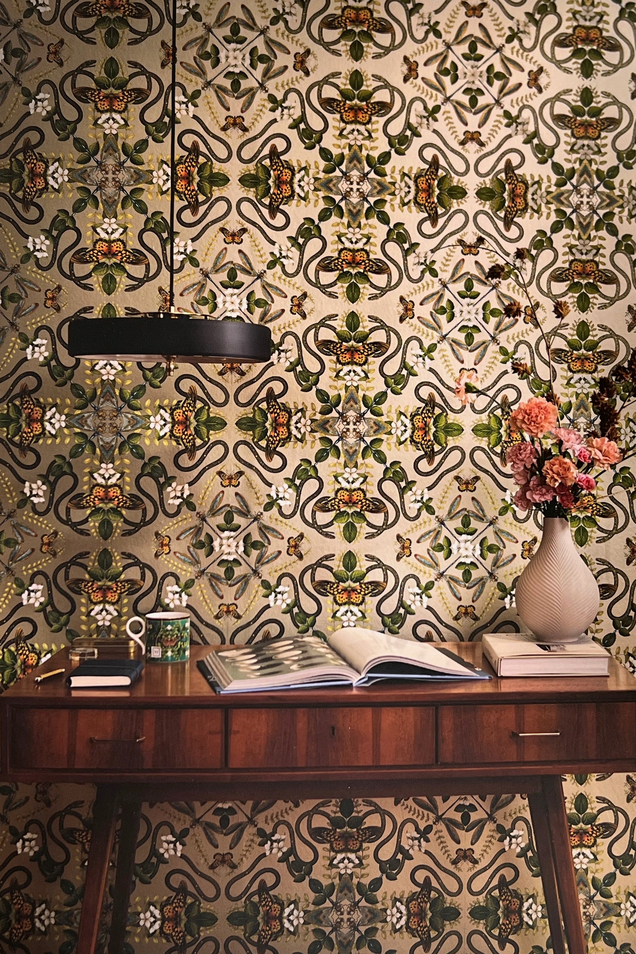Clarke and Clarke Wallpaper Emerald Forest | Tropique Cushions