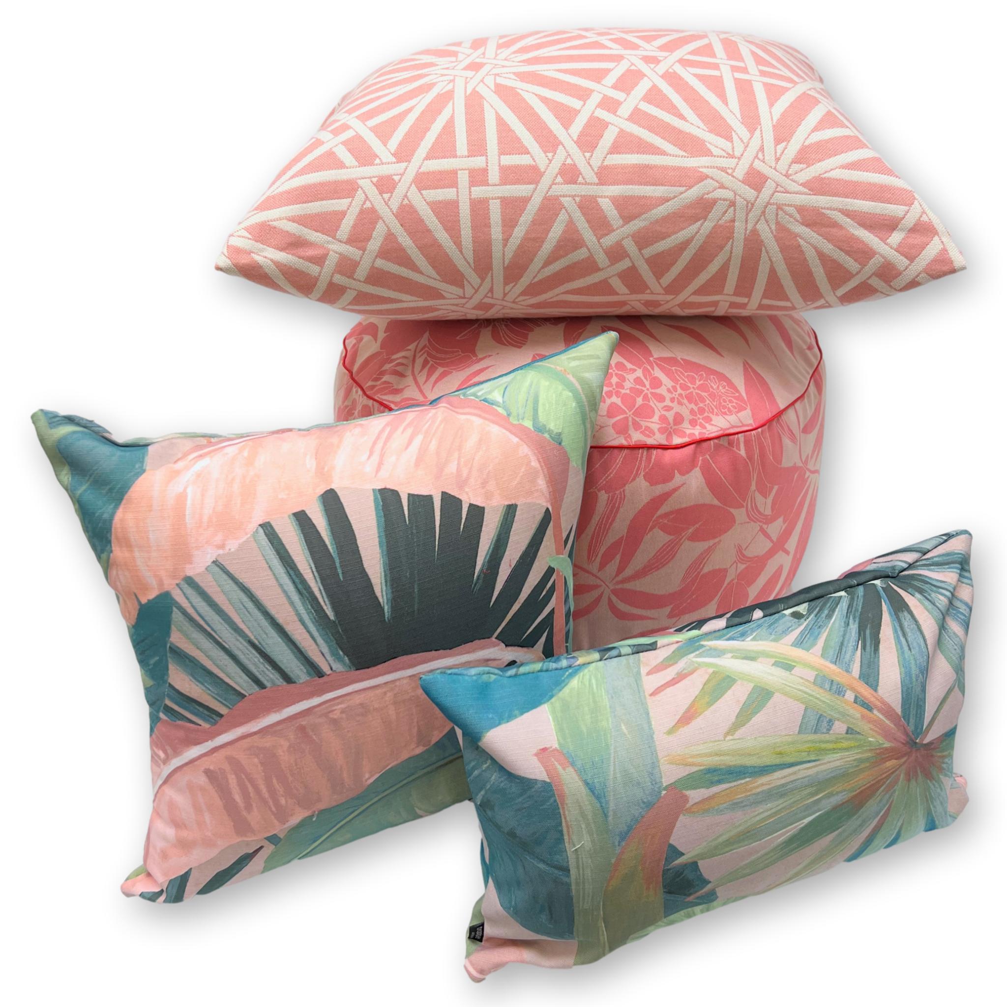 Sunlounger Tropicalia in Coral | Tropique Cushions